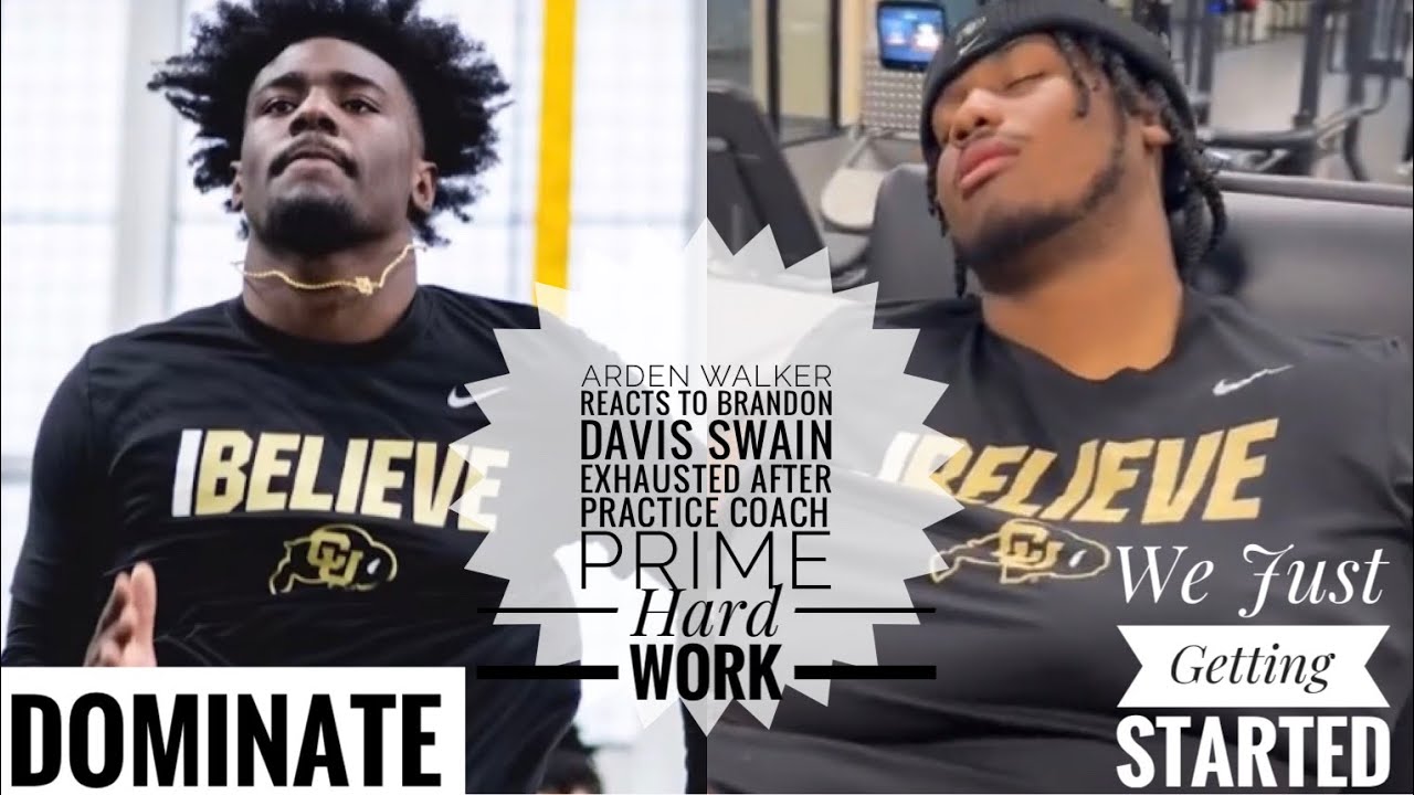 Arden Walker REACTS To Brandon Davis Swain EXHAUSTED After Training Coach Prime “WORK” - YouTube