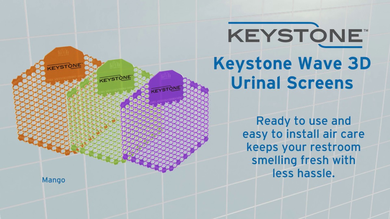 Keystone Wave 3D Urinal Screens Demo - YouTube