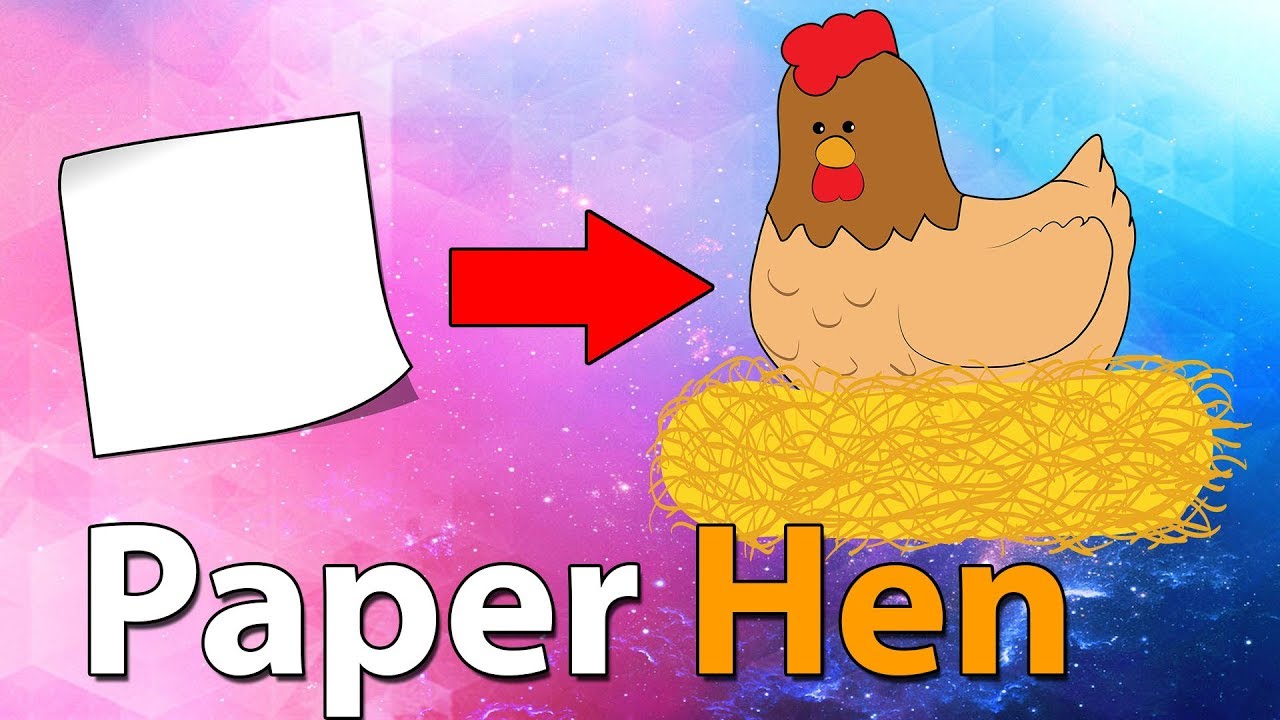 How To Make Hen with Paper - How to Make Paper Things Easy #7 - YouTube
