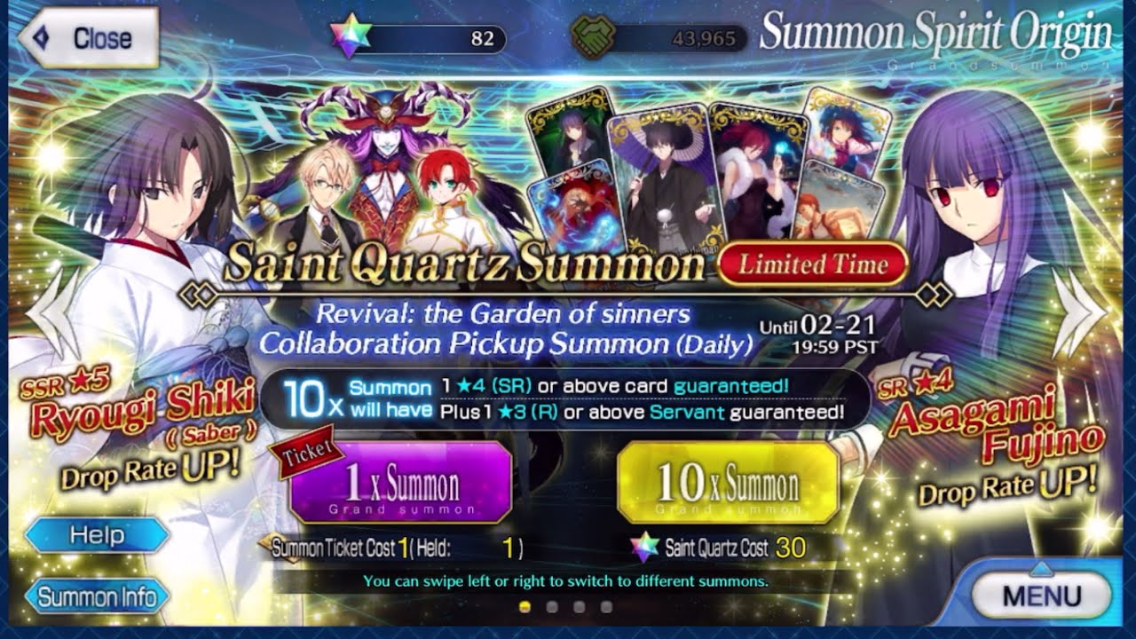 [FGO NA] THIS BANNER IS INSANE!!: Fujino Summon Rolls part 2 - YouTube