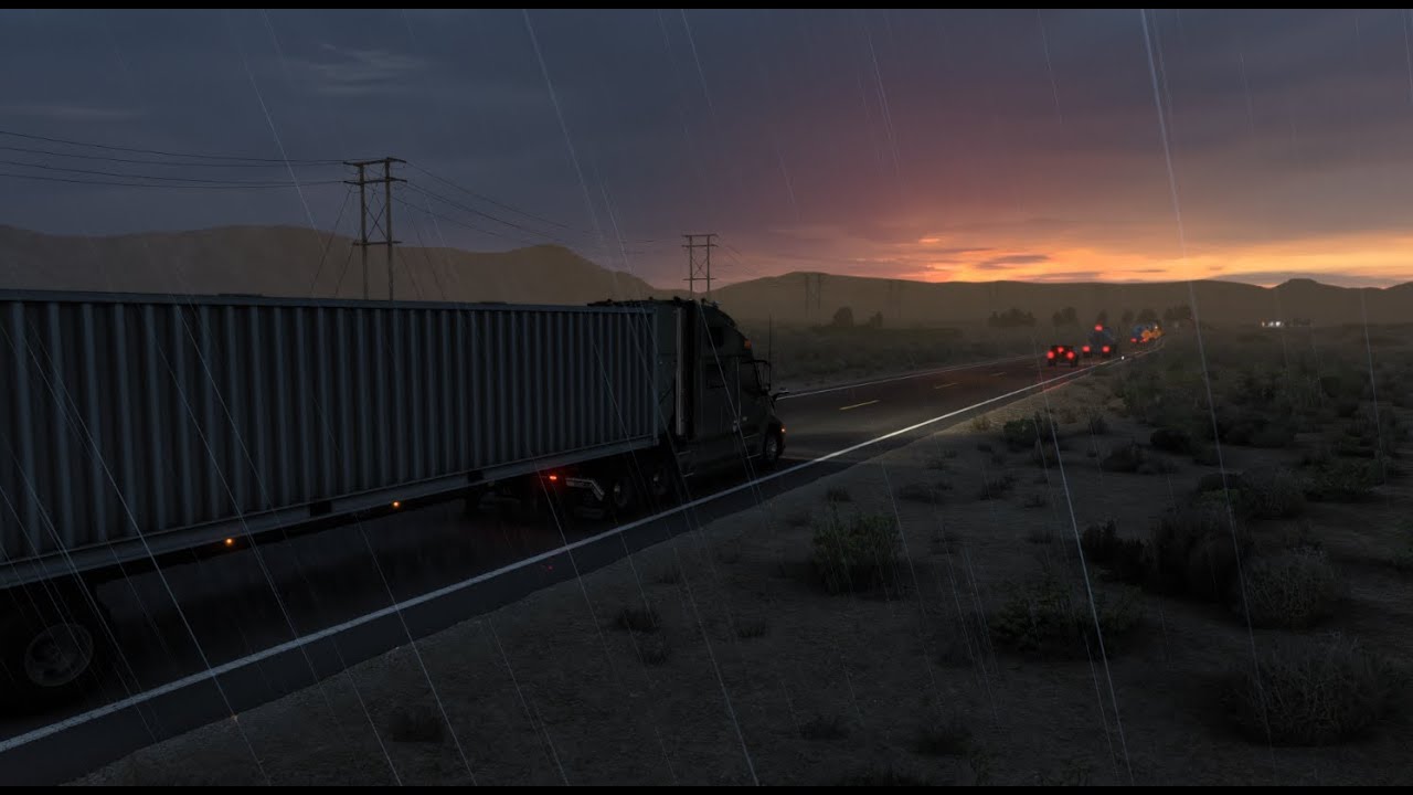 Rainy Drive | ATS | EP-4 (No talking) - YouTube