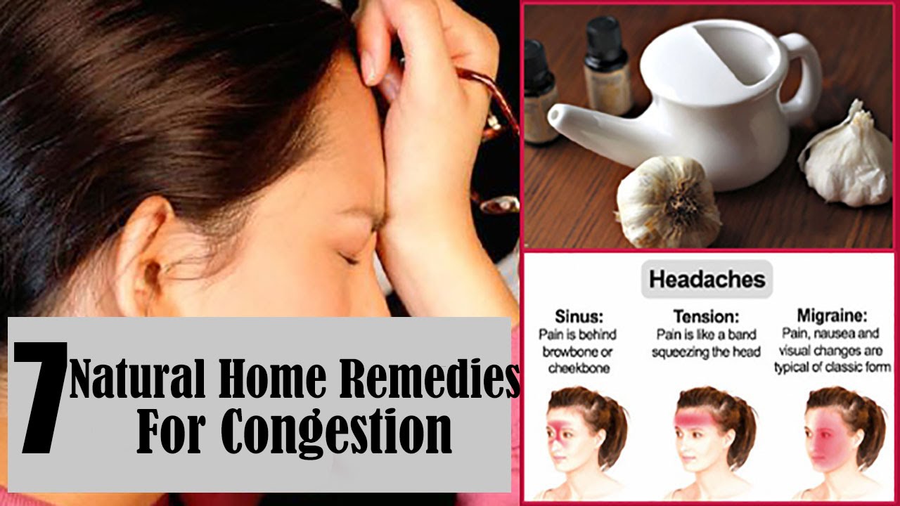 How to Get Rid of Congestion - 7 Natural Home Remedies - YouTube