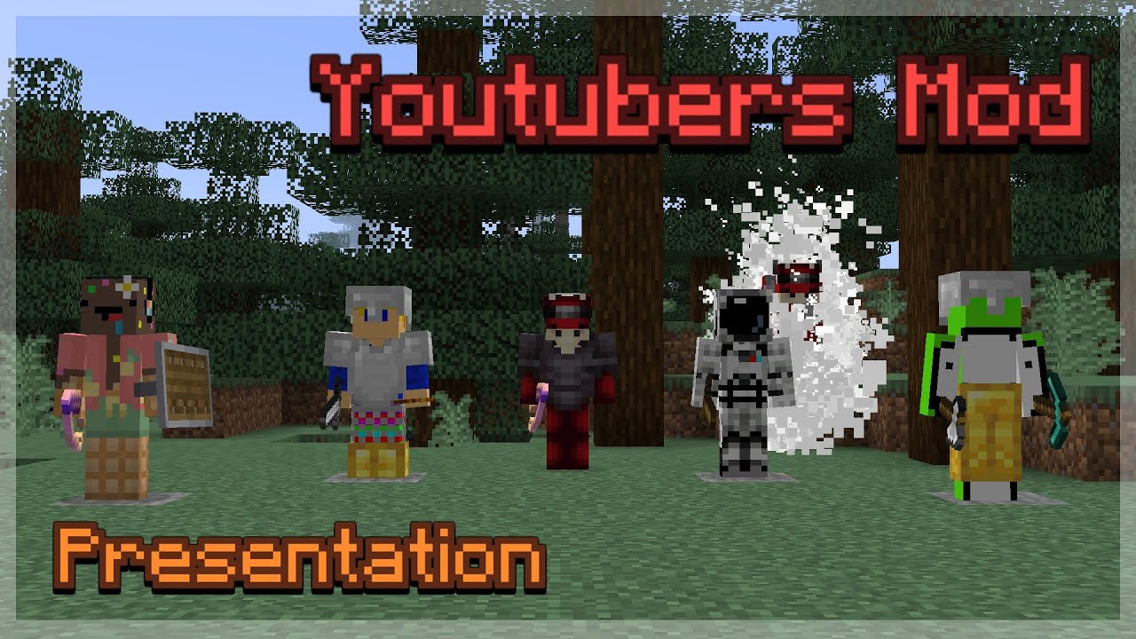 Minecraft Youtubers Mod créé par Youly | Présentation (Pour Lined ...