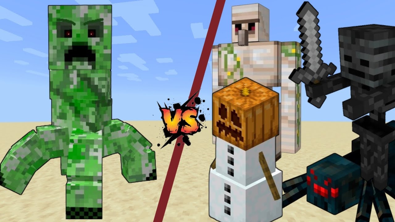 TITAN CREEPER vs RANDOM TITANS in MINECRAFT - YouTube