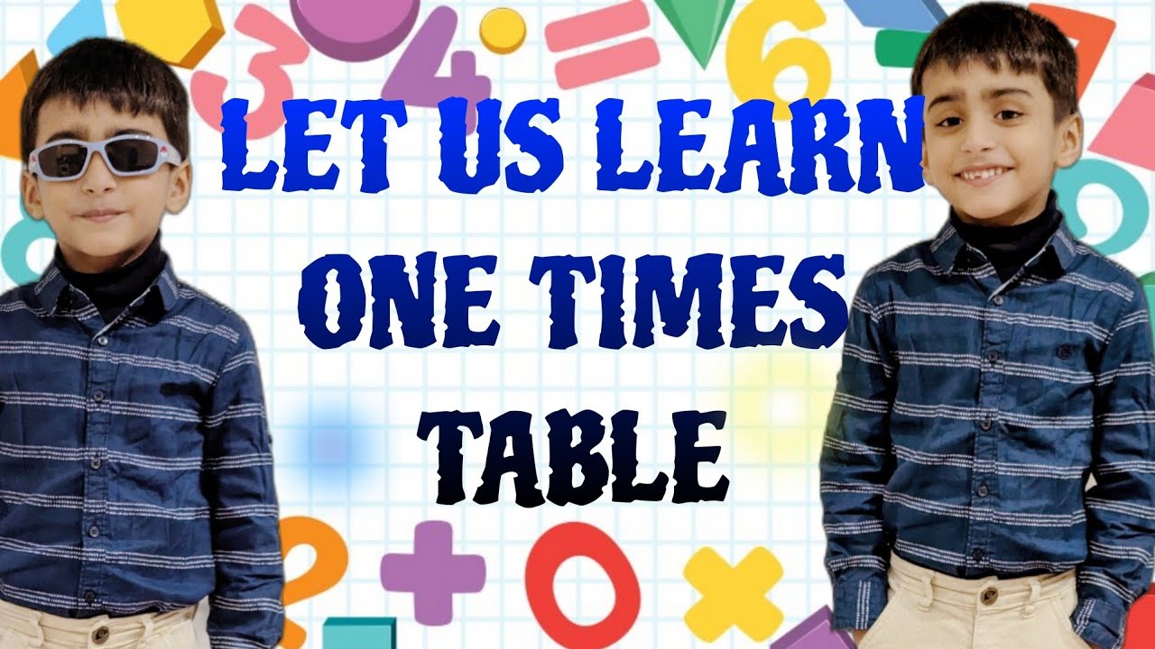 ONE TIMES TABLE | EASY MATHS LEARNING TRICKS FOR KIDS AND TODDLERS | SIMPLE MATHS LEARNING ...