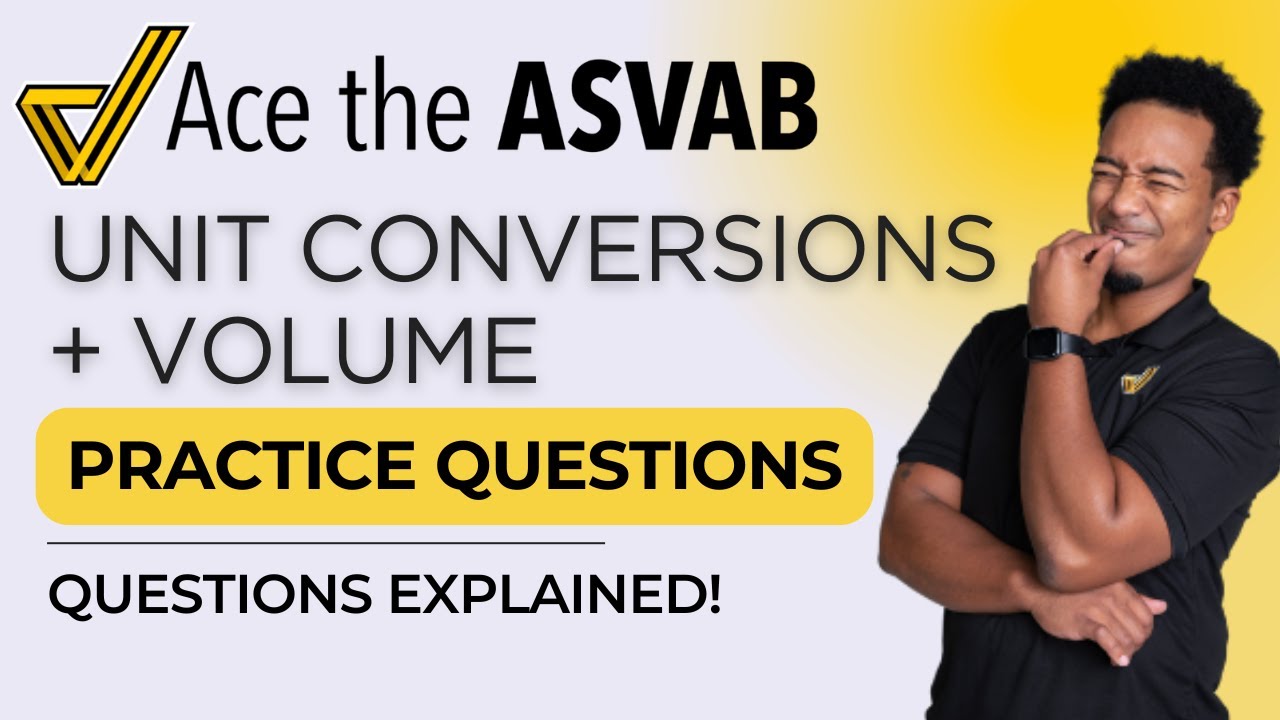ASVAB Arithmetic Reasoning: Unit Conversions & Volume Word Problems ...