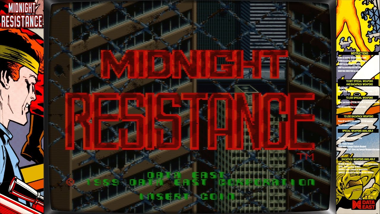 Midnight Resistance Gameplay Playthrough (with Unlimited Credits) - YouTube