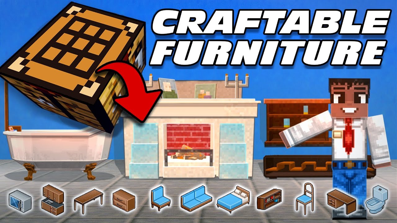 Craftable Furniture Trailer - YouTube