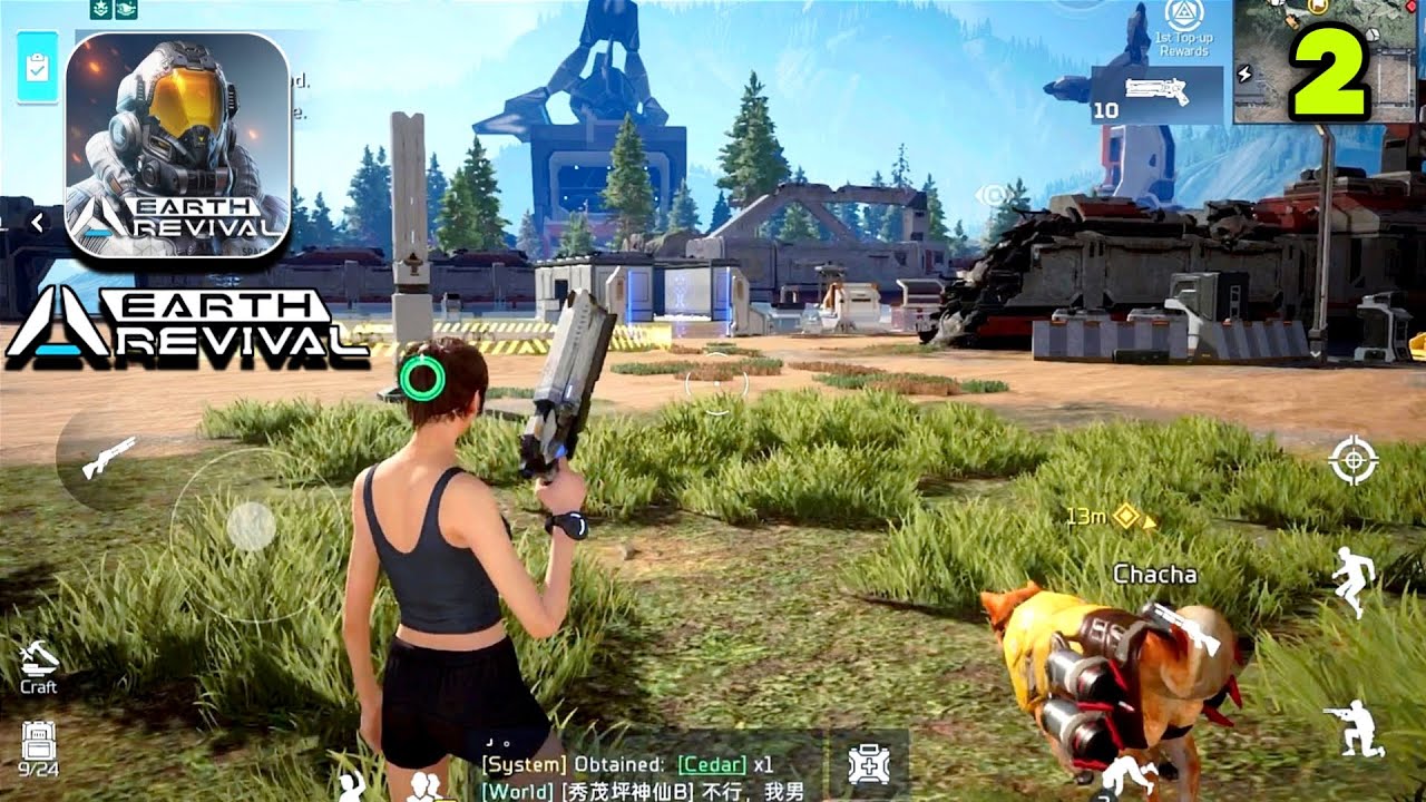 EARTH REVIVAL Mobile iOS Gameplay 2 (Craft House & Weapon) - YouTube