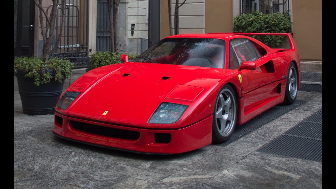 Red Ferrari F40 in Milan !!! - YouTube