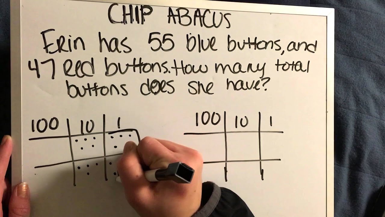 Erin and Amber's Chip Abacus for Addition and Subtraction - YouTube