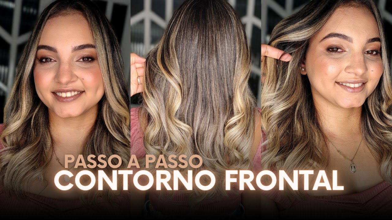 MECHAS CONTORNO - COMO FAZER CONTORNO FRONTAL SUPER FÁCIL - PASSO A ...