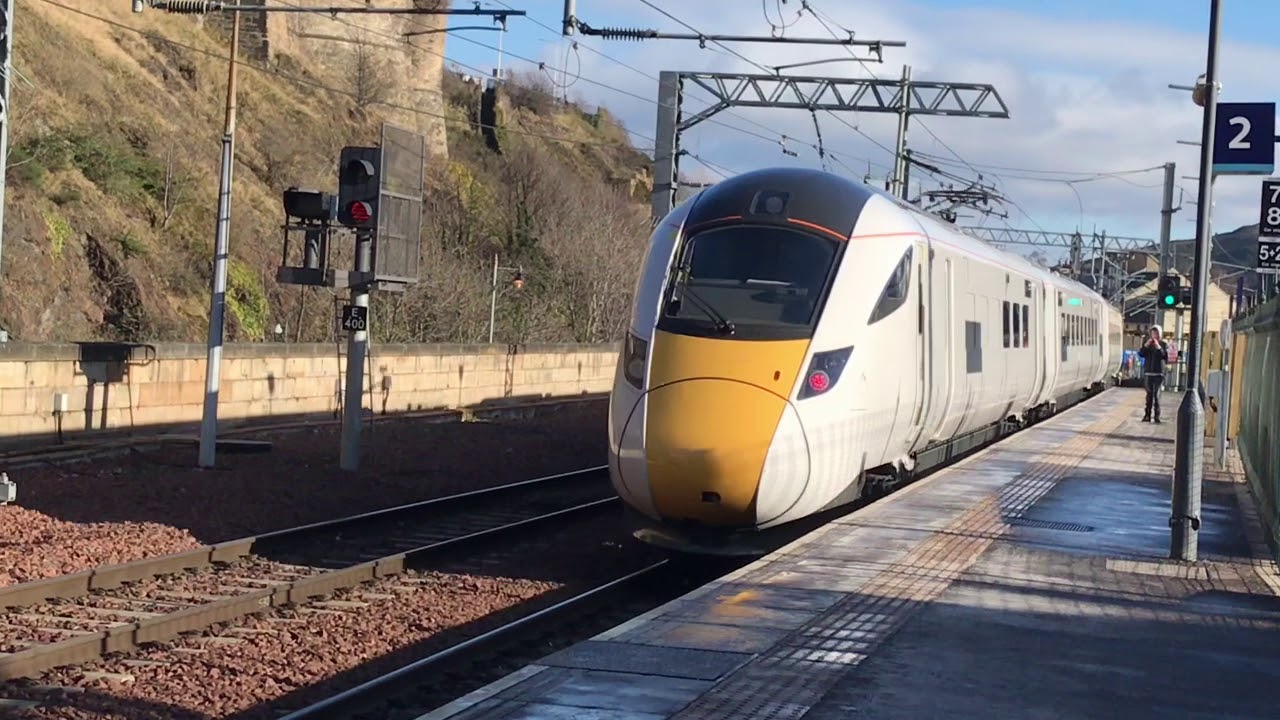 Class 801 IEP at Edinburgh Waverley - YouTube