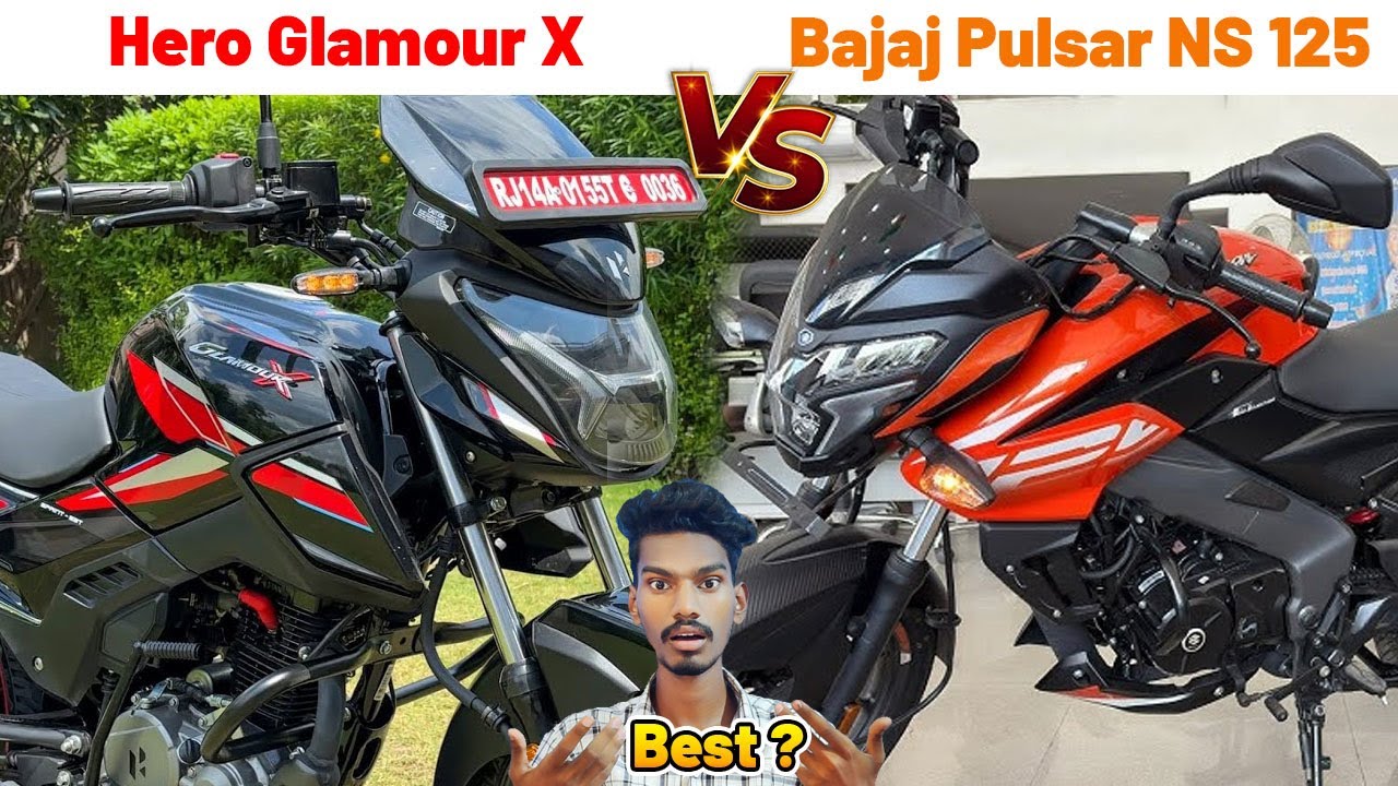 Hero Glamour X 125 VS Bajaj Pulsar NS125 Complete Compare | Price ...