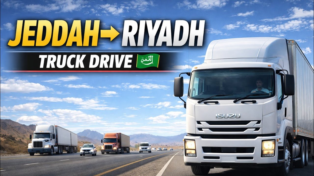 Jeddah to Riyadh Truck Drive | Saudi Arabia Long Route Vlog|| Jeddah ...