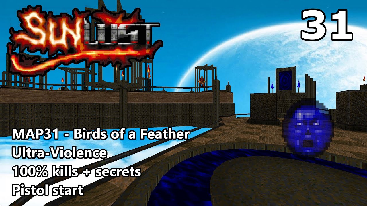 Doom II: Sunlust - MAP31 (Birds of a Feather) - Ultra-Violence 100% ...