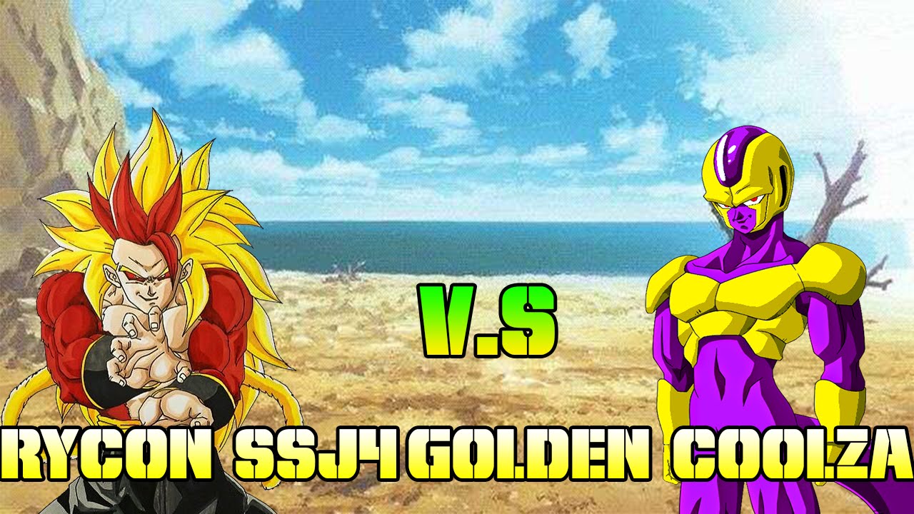 SSJ4 Rycon Vs Golden Coolza - YouTube