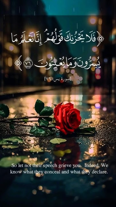 فَلَا يَحْزُنكَ قَوْلُهُمْ ۘ إِنَّا نَعْلَمُ مَا يُسِرُّونَ وَمَا