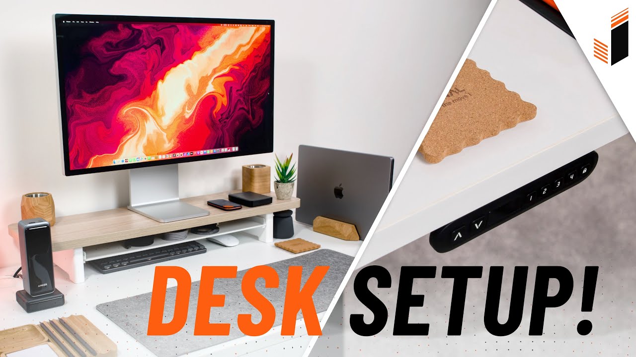 First Standing Desk Setup & Desk Accessories! - YouTube