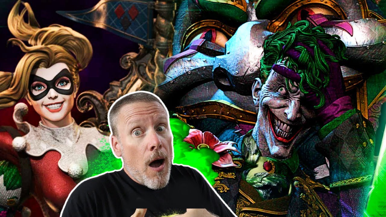 Reaction: Joker & Harley Quinn Carnival Of Chaos Throne Statues | Prime ...