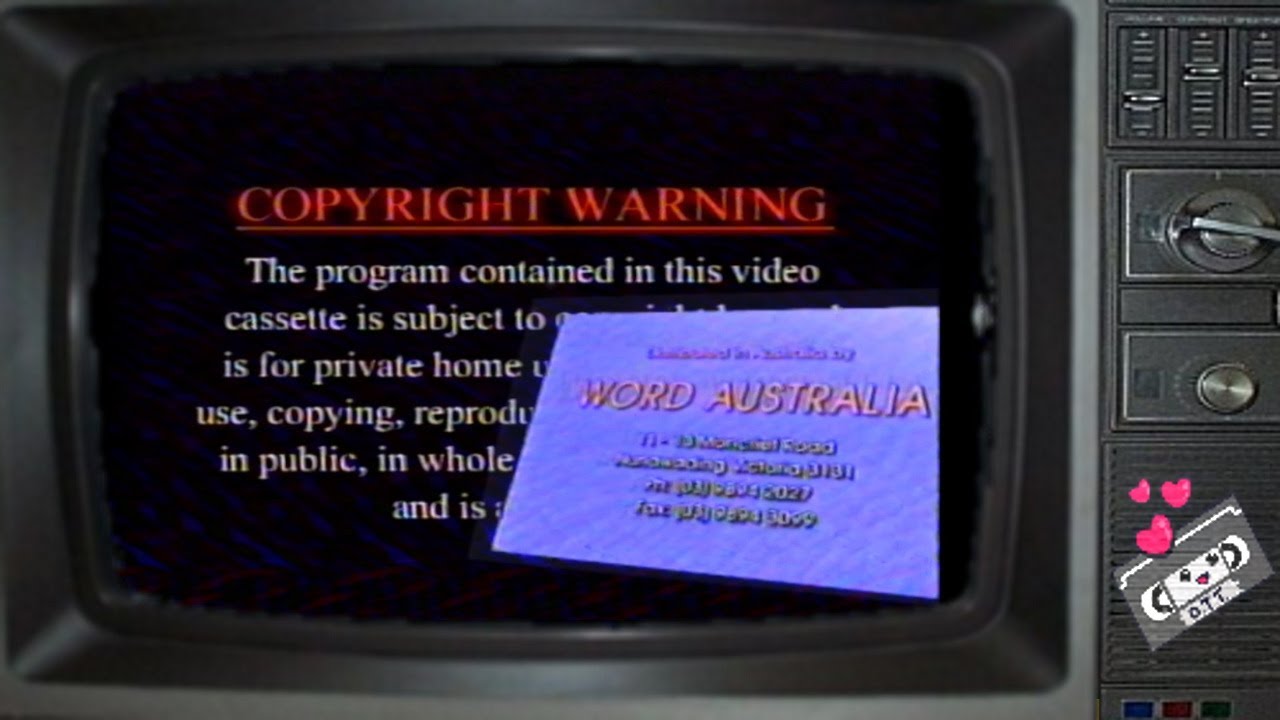 Word Australia Copyright Bumper 2000 - YouTube