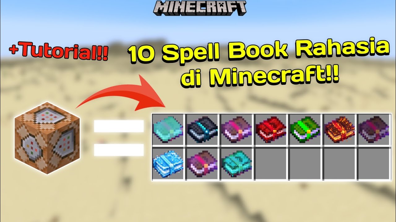 Wahh!! Ini dia 10 Spell Book Rahasia di Minecraft!! #minecraft #mcpe ...