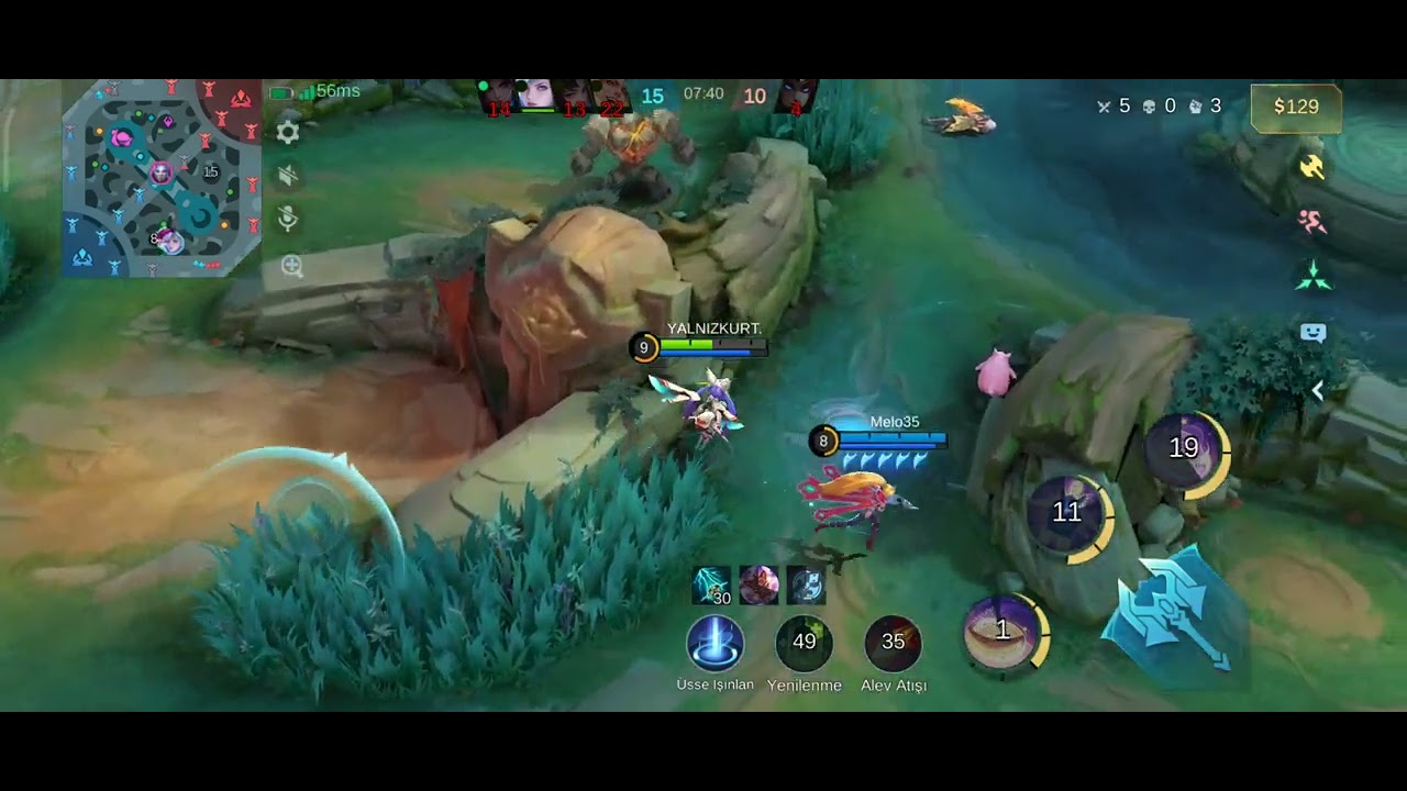 Mobile legends Nana is victory base attack! - YouTube