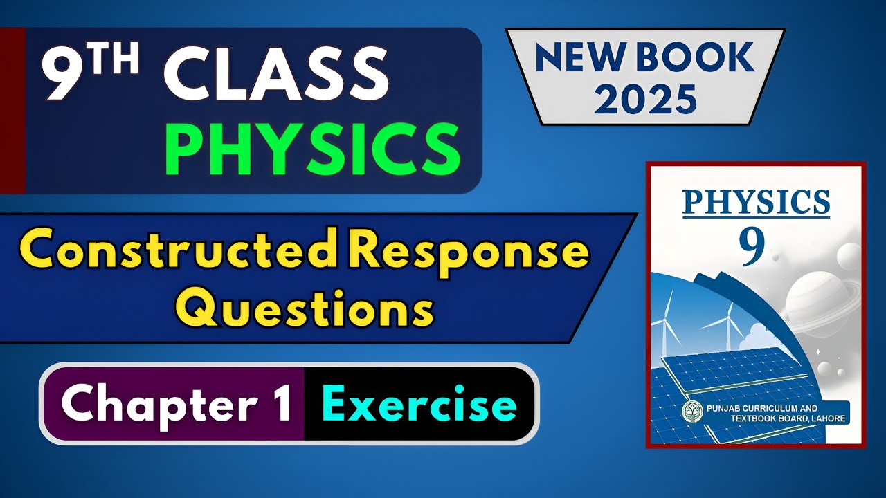 Chapter 1 Exercise | Constructed Response Questions Solved | 9th Class ...
