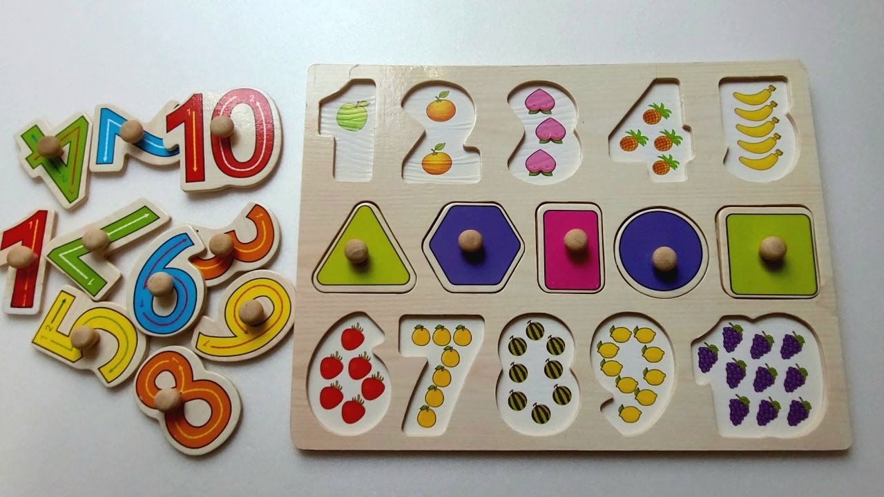 Learn 123 Numbers Colors Shapes & Fruits with Activity Puzzle for Kids ...