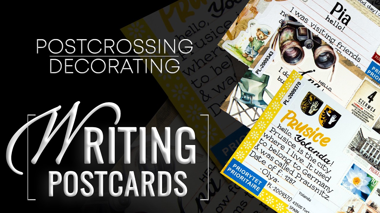 ️ WRITING & Decorating postcards | POSTCROSSING | #14 Jul 2024 - YouTube