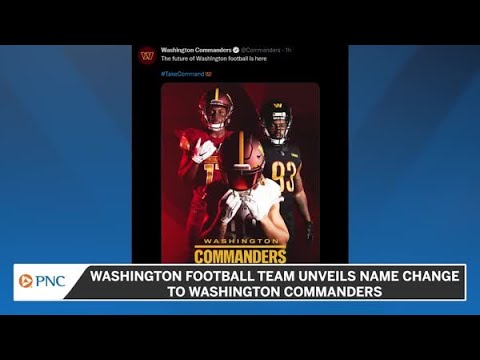 Washington Football Team Unveils Name Change To Washington Commanders ...