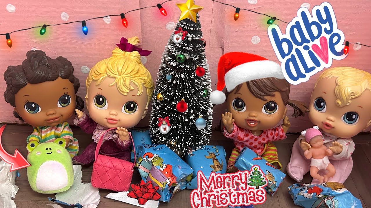 NEW Baby alive crib life dolls Morning routine ☀️ Christmas morning 🎅🏻 ...