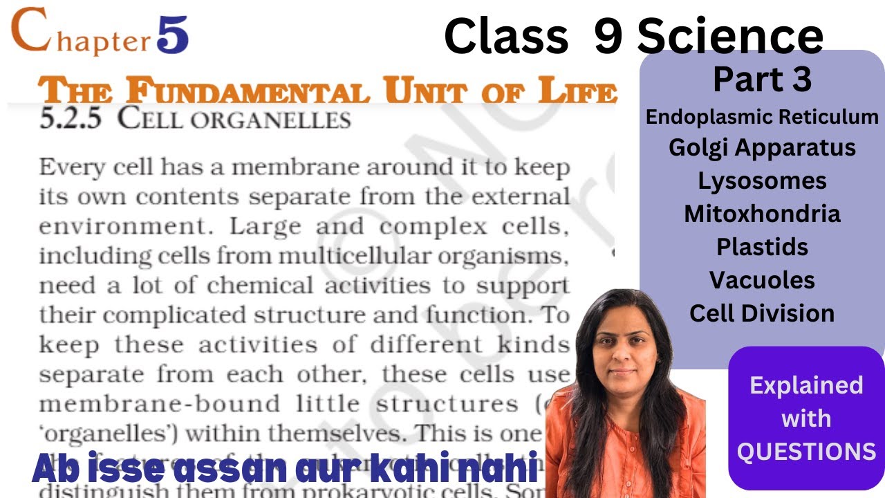 The Fundamental Unit of Life Class 9 Science | NCERT Chapter 5 | Cell ...