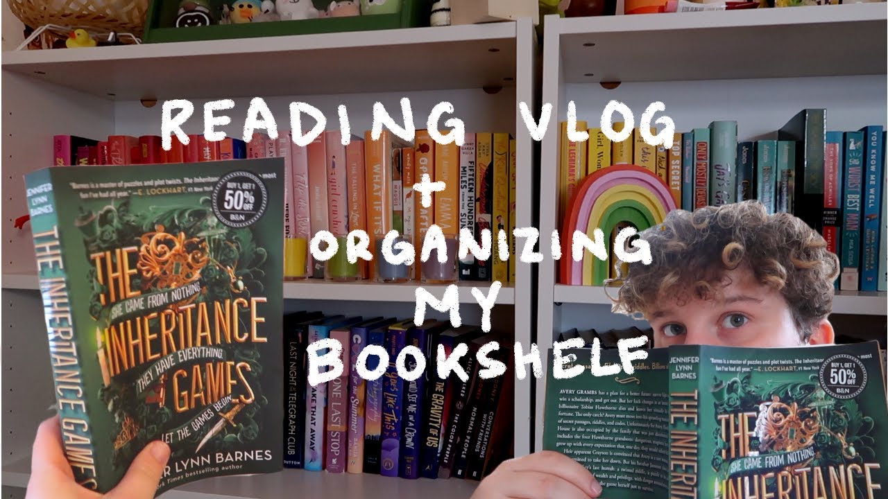 reading the inheritance games triology + reorganizing my bookshelf ...