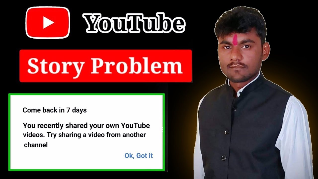 You Recently Shared Your Own YouTube Videos. Try Sharing a Video From ...