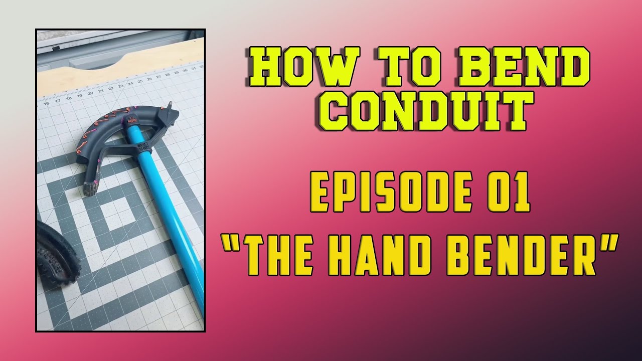 HOW TO BEND PIPE! EPISODE 01 Understanding the Hand Bender: Markings ...