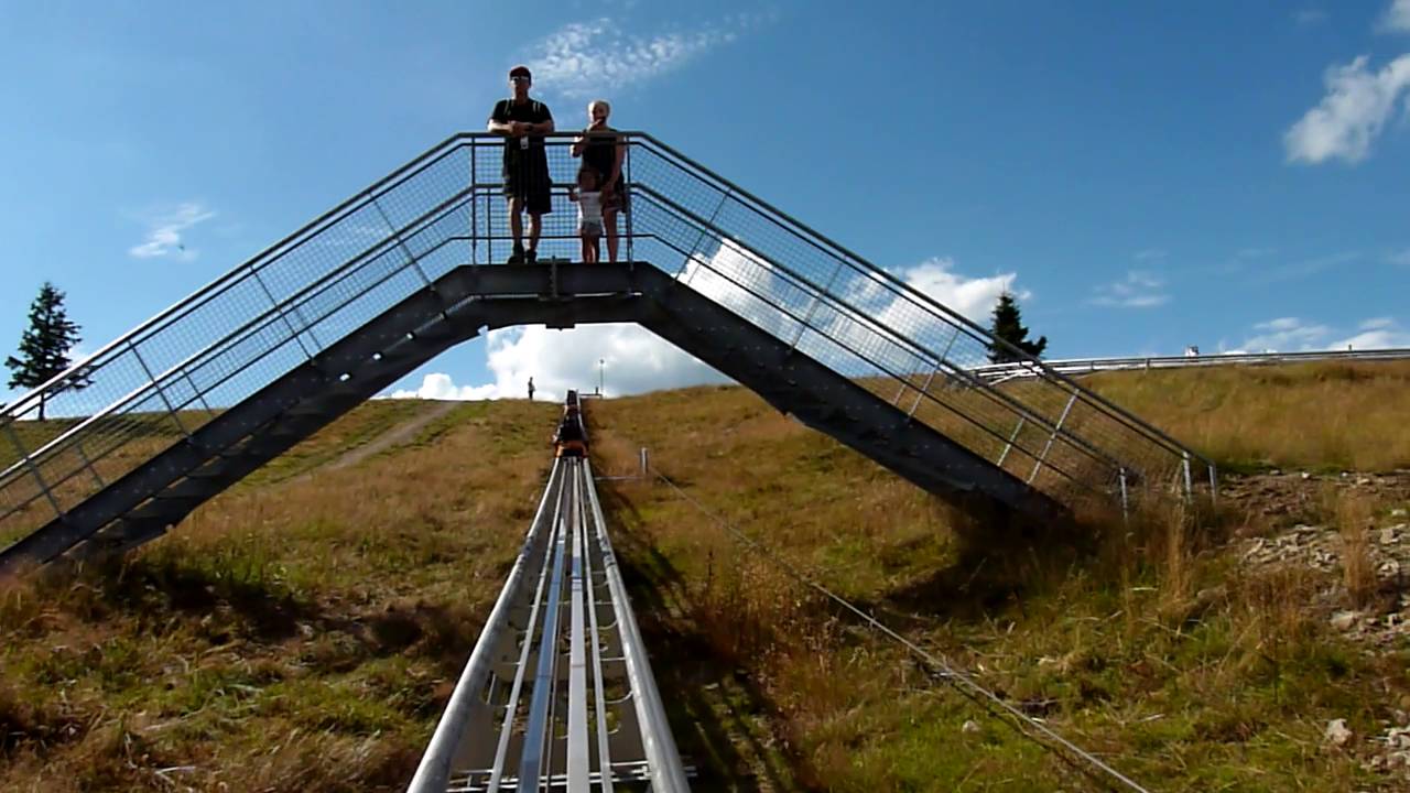 montée luge du Markstein - YouTube