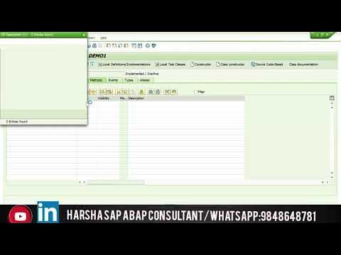 introduction to ooabap || abap, oops,odata training whatsapp : 9848648781 - YouTube