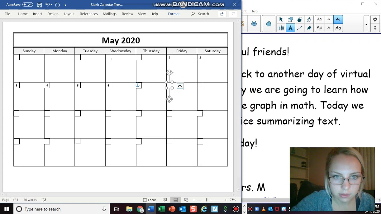 Interactive Calendar and Morning Message 5/12 - YouTube
