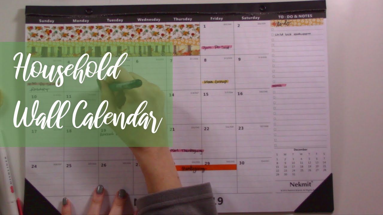 New Household Wall Calendar System - YouTube