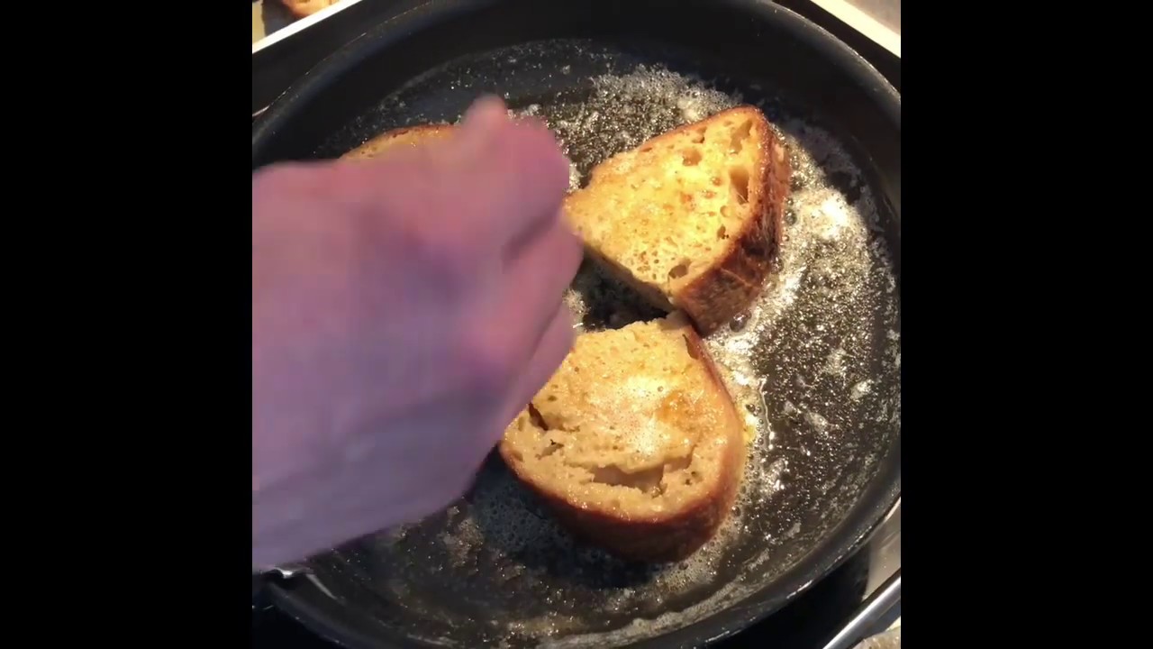 Sourdough French toast / pain perdu au levain / eggy bread - YouTube