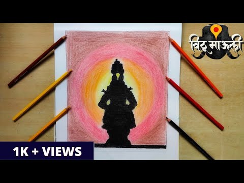 GOD VITTHAL Drawing with Color pencils | Ashadi Ekadashi Special - YouTube