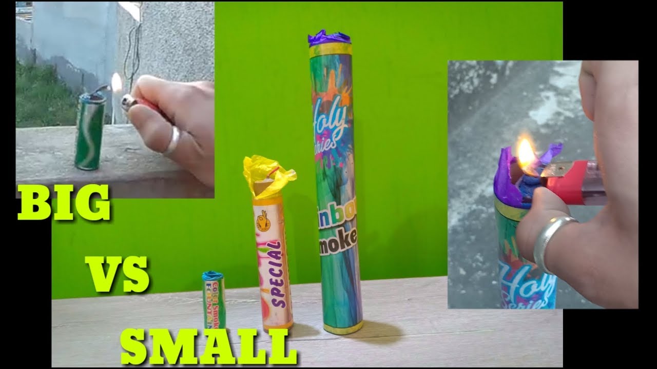 Smoke bomb With Colour testing - YouTube