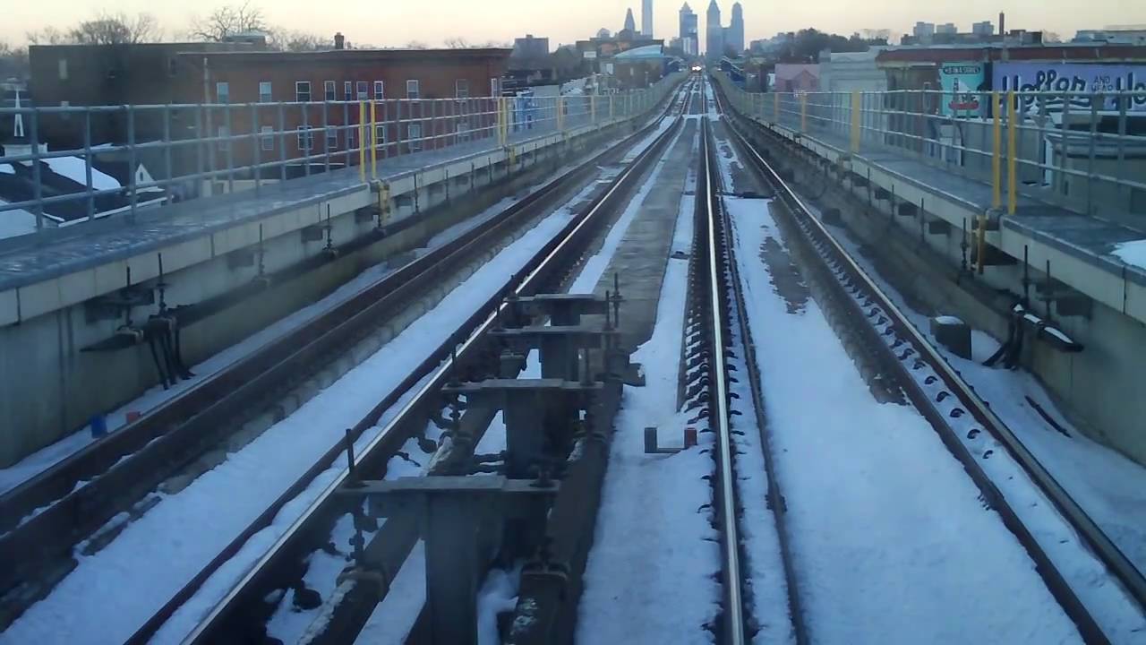 Riding from 69th Street to 13th Street in Philadelphia (subway - blue ...