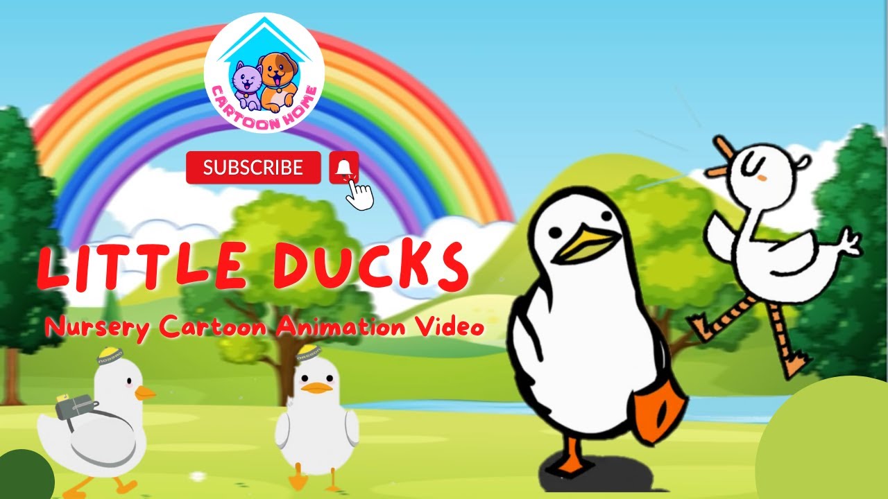 Little Ducks - Nursery Cartoon Animation Video - YouTube