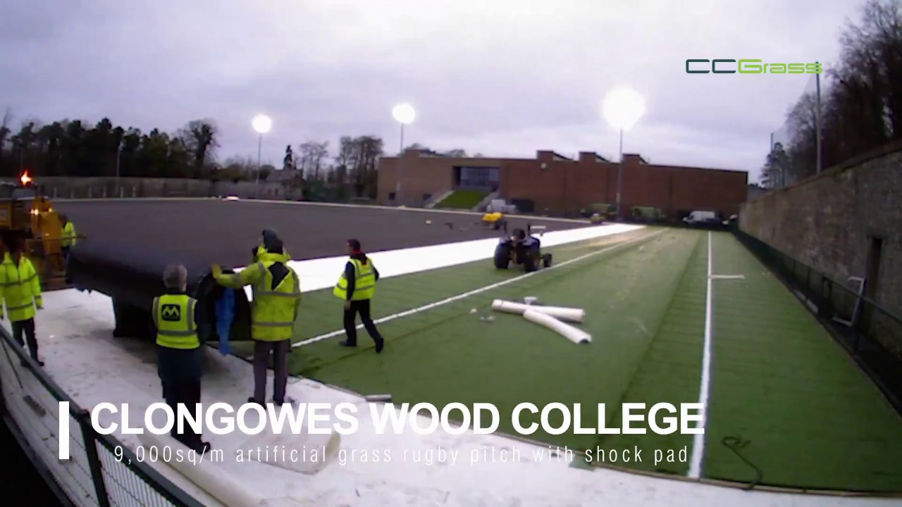 Artificial turf rugby field installation in Clongowes Wood College by ...