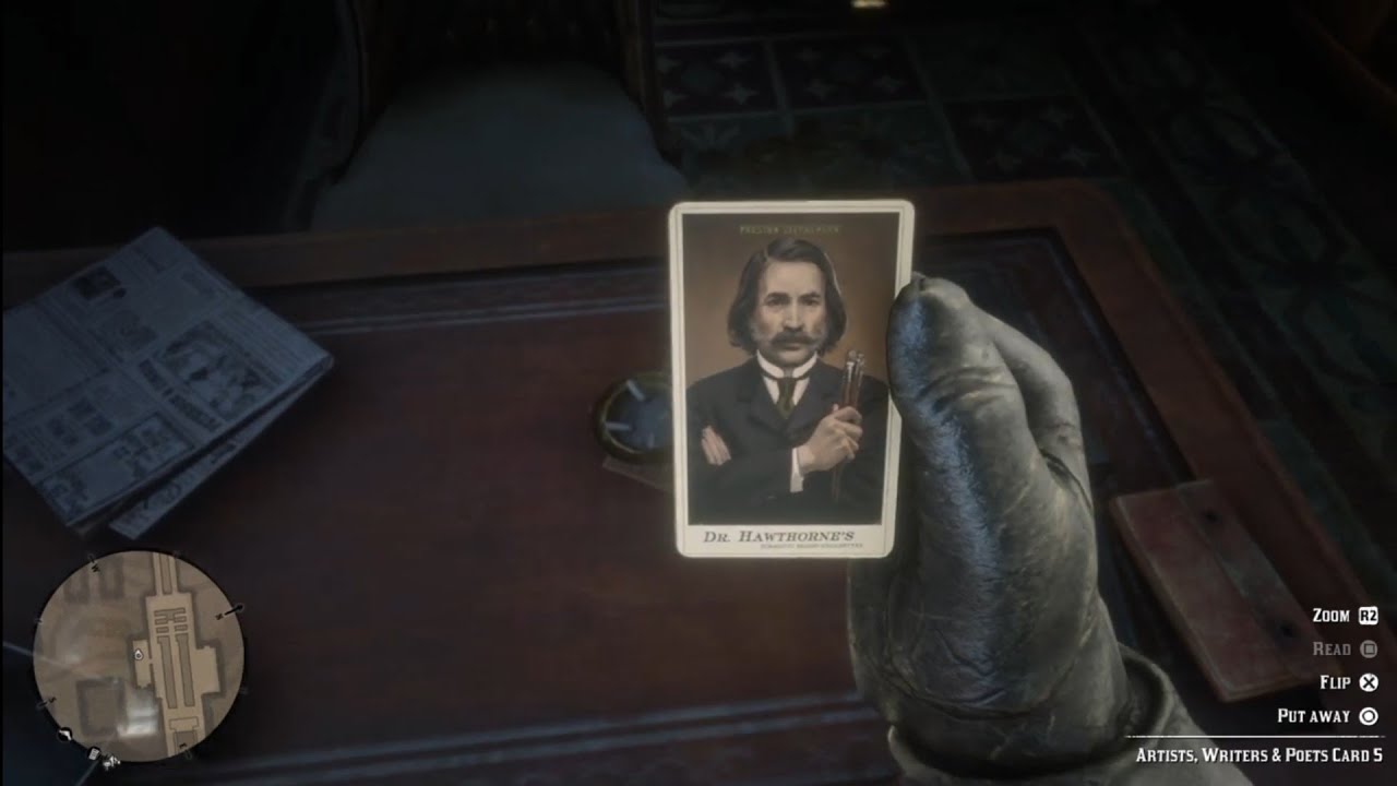 Artists Writers And Poets Cigarette Card 5 Location#RDR2 # ...