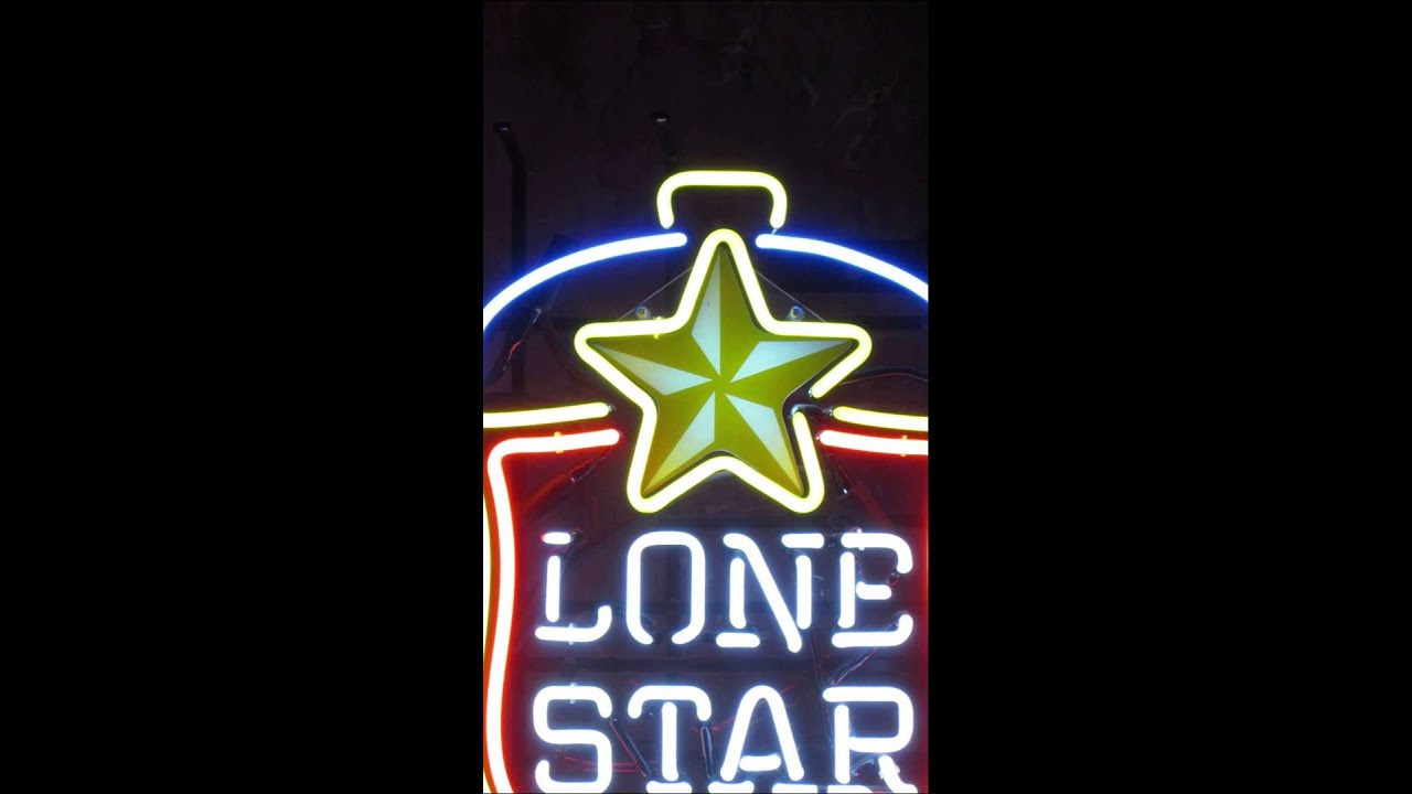 Lone Star Beer Tapping Boot Neon Motion Sign - YouTube