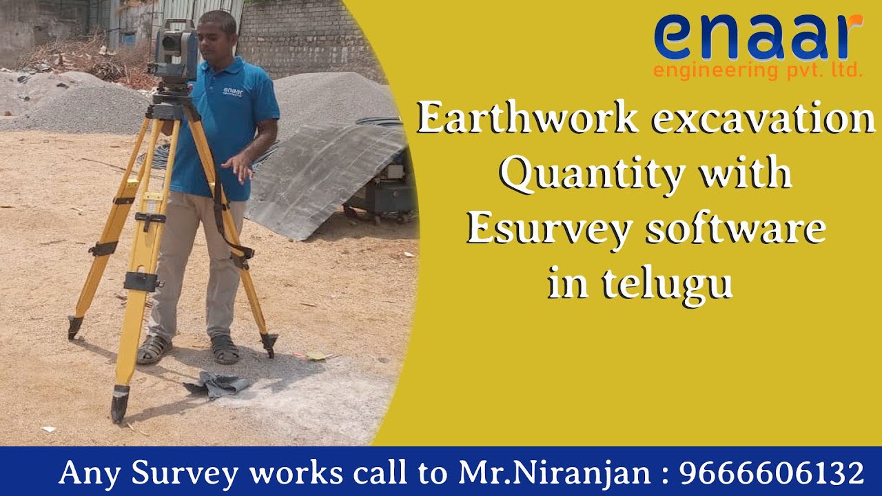 How to calculate earthwork excavation quantity with esurvey software ...