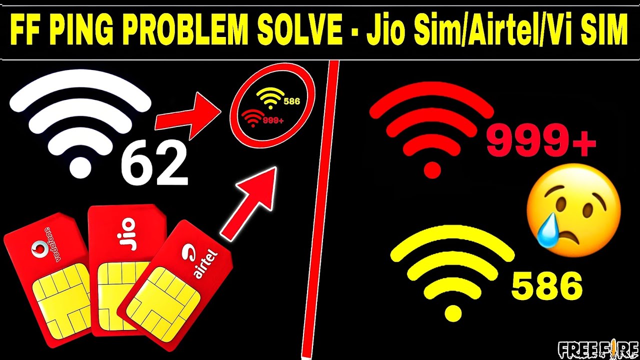 free fire ping problem solution Jio sim/FF Normal Ping But Not Working ...